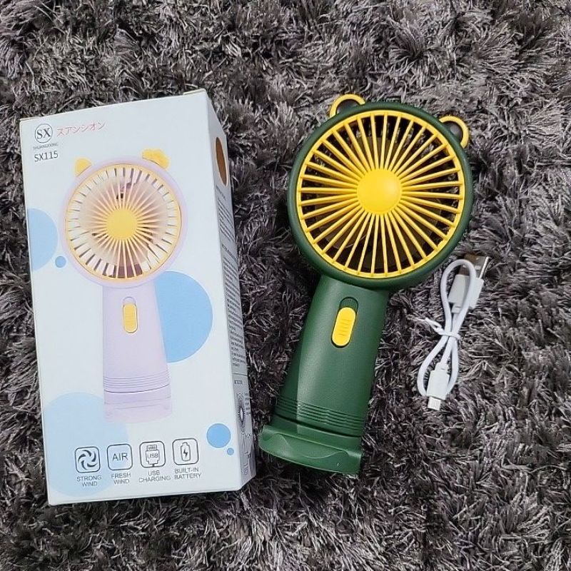 Kipas Angin Karakter/Mini Fan Portable Karakter/Kipas Genggam USB Cas ...