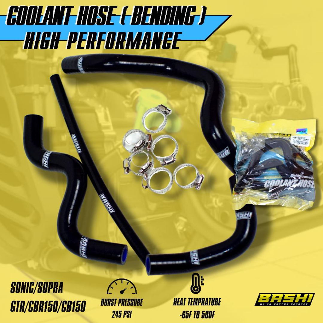 BASHI - Selang Radiator Set Tekuk HONDA Supra Sonic GTR CBR150 LED ...