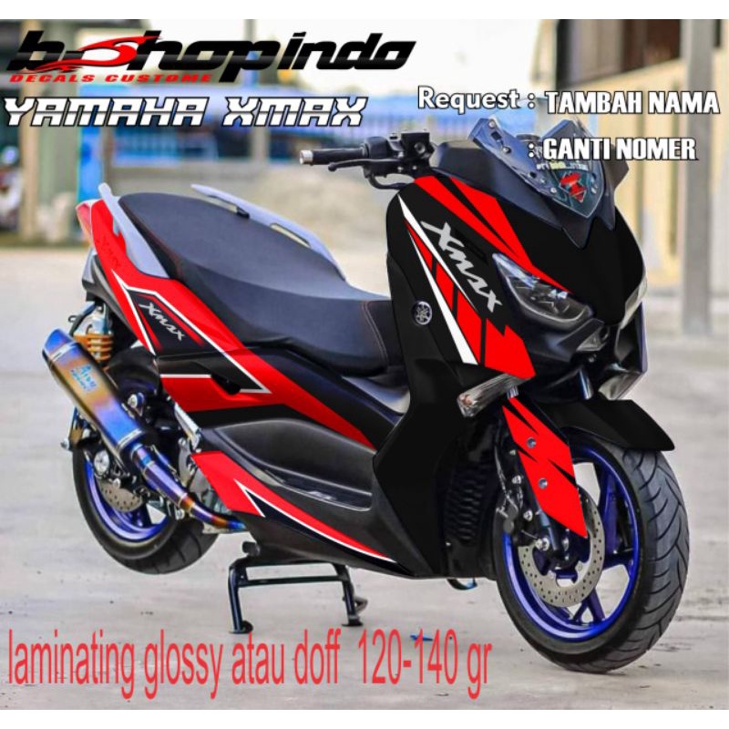 DECAL STICKER MOTOR YAMAHA XMAX 250 MOTIF GRAFIS 22 SERIES FULL BODY ...