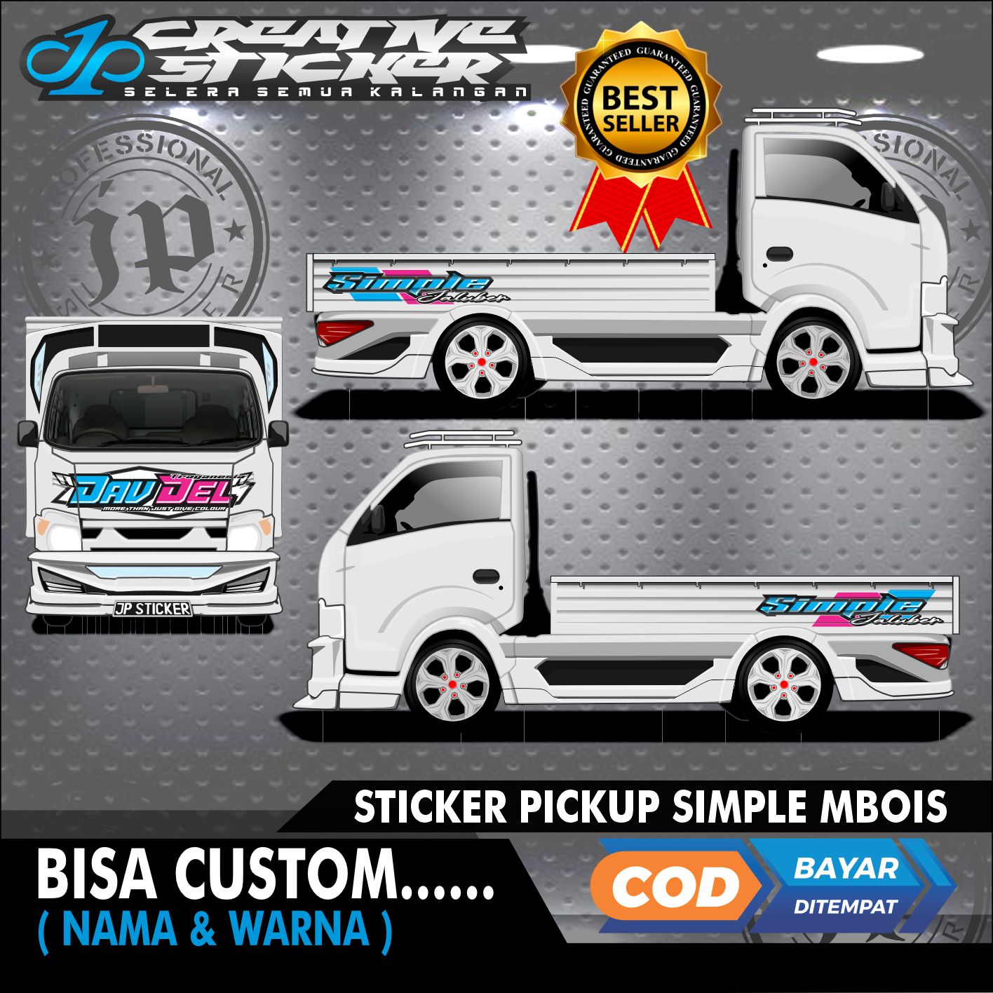 CUTTING STICKER SIMPLE PICKUP TRAGA-L300-GRANMAX | Lazada Indonesia