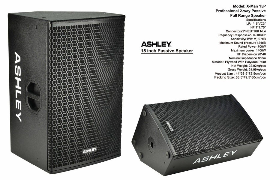 Speaker ashley xman 15 sepiker xman 15p ashley x-man15p speaker pasif 15in harga per unit ...