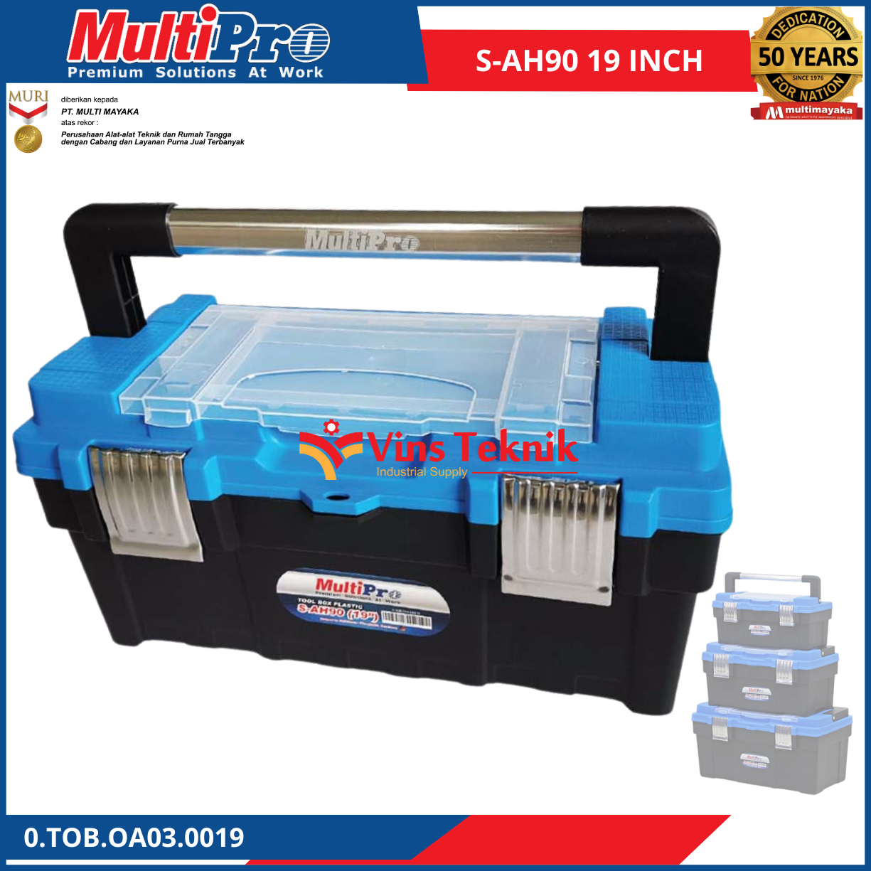 Tool Box Plastik 19 inch Alat Pertukangan Toolbox Plastic HEAVY DUTY ...
