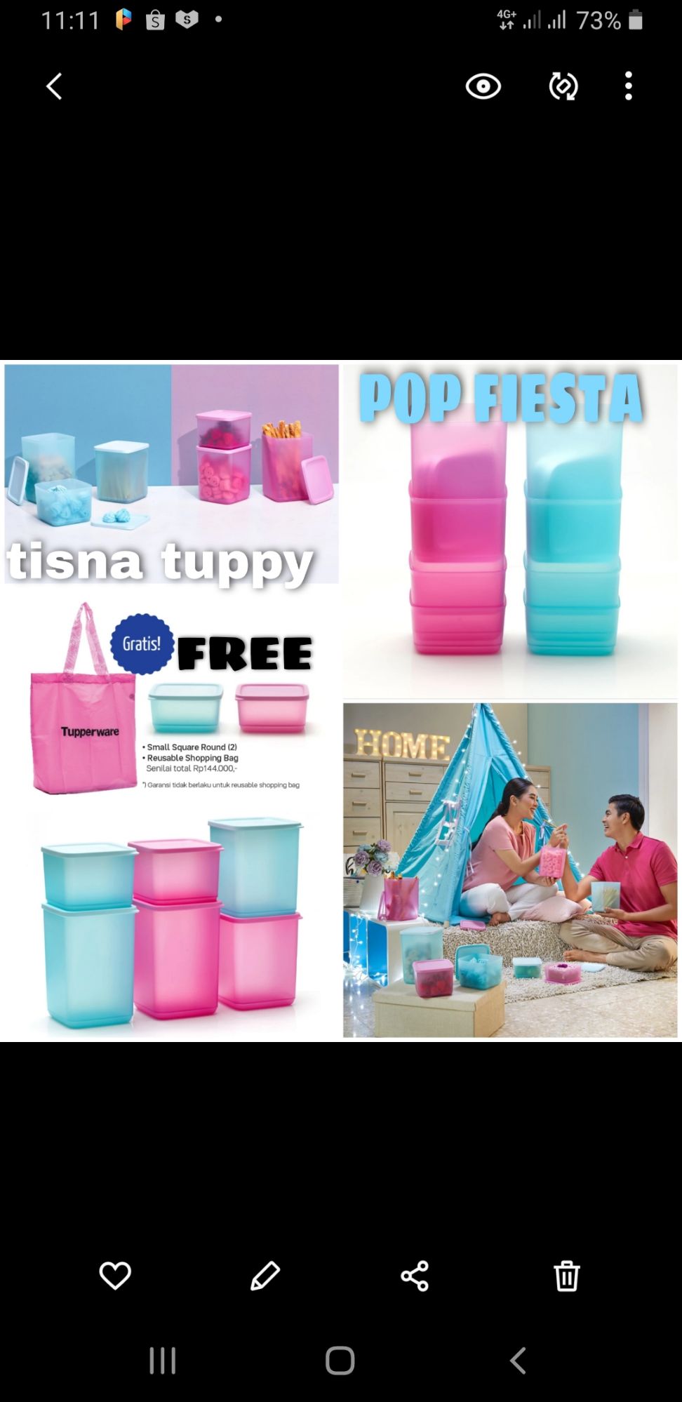 pop fiesta tupperware | Lazada Indonesia
