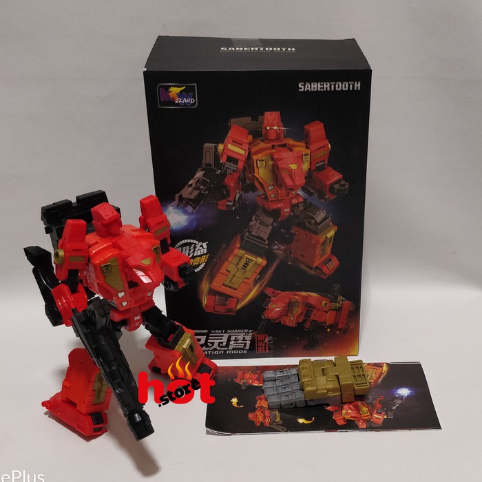 Sky Soarer Sabertooth Transformers KO POTP Rampage Predaking Combiner ...