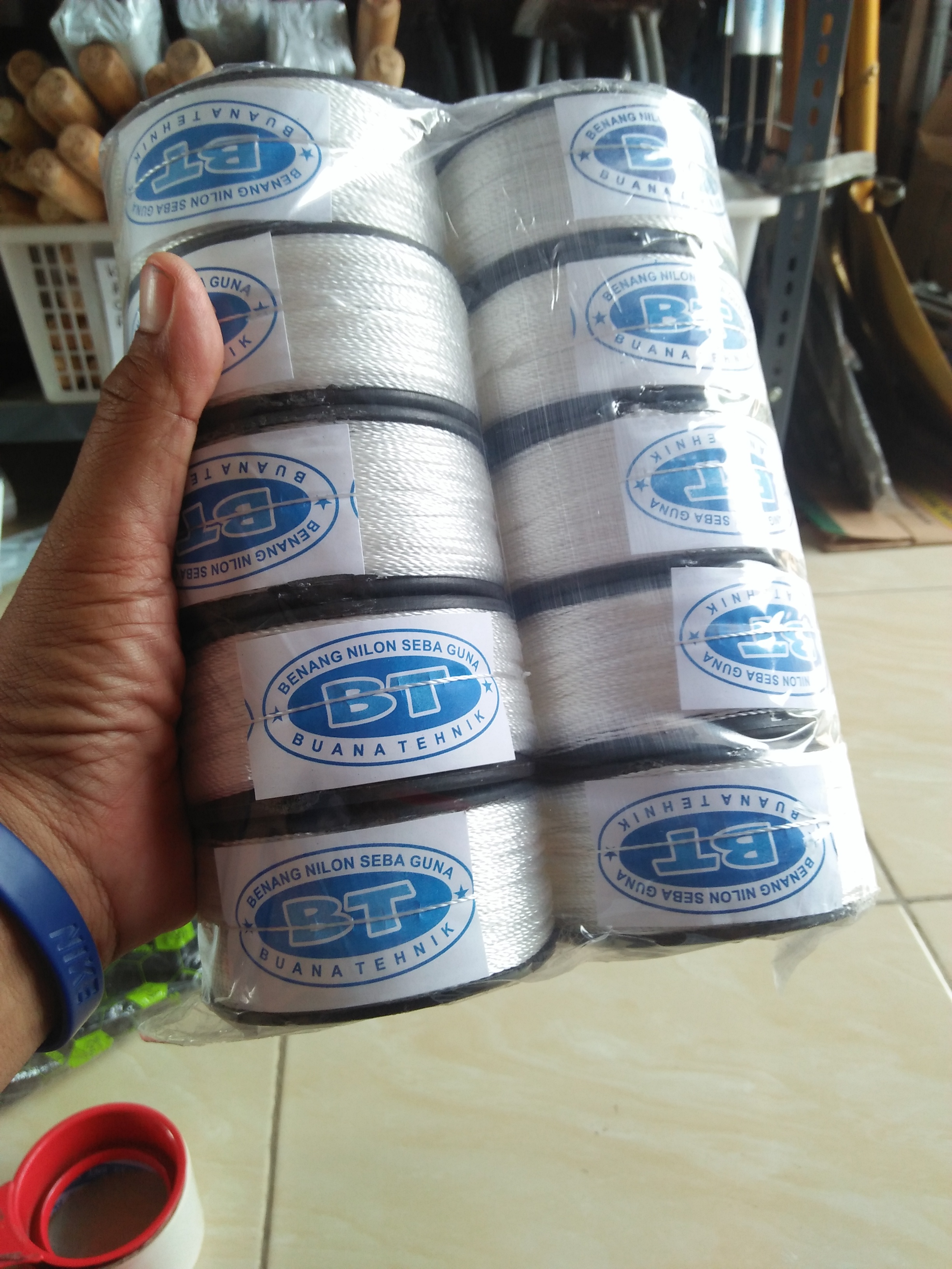 PER PAKET 10PCS BENANG NILON BENANG NYLON /NILON /BENANG SOL BANGUNAN ...