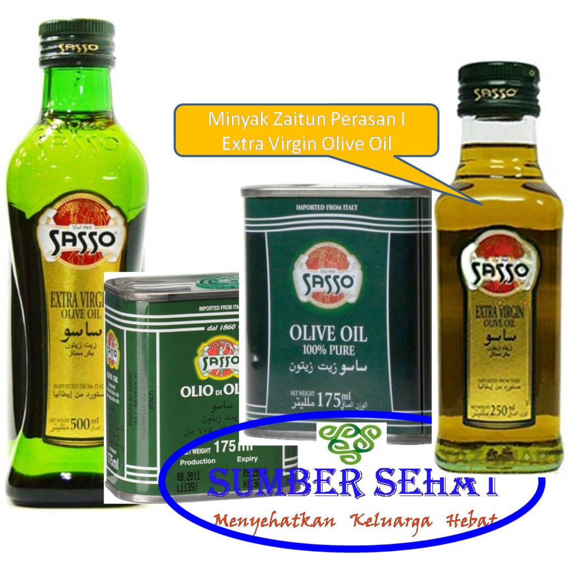 Extra Virgin Olive Oil, Sasso, 250 mL Original | Lazada Indonesia
