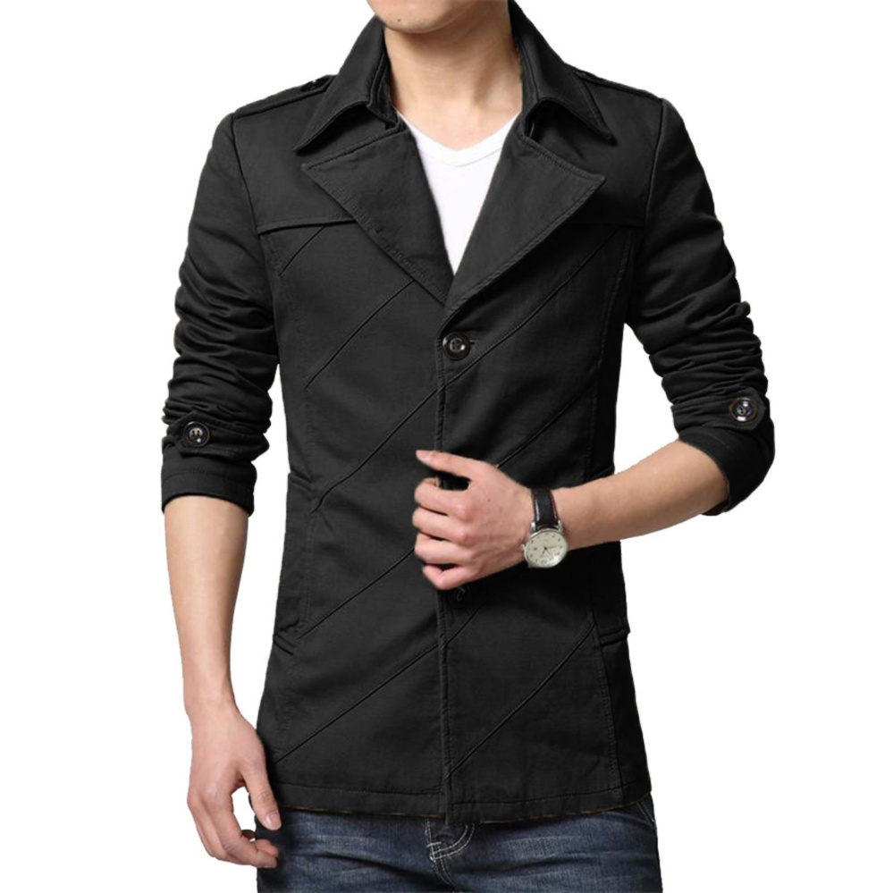 Jas Blazer - Casual Men Design Fit Blazer - Black | Lazada Indonesia
