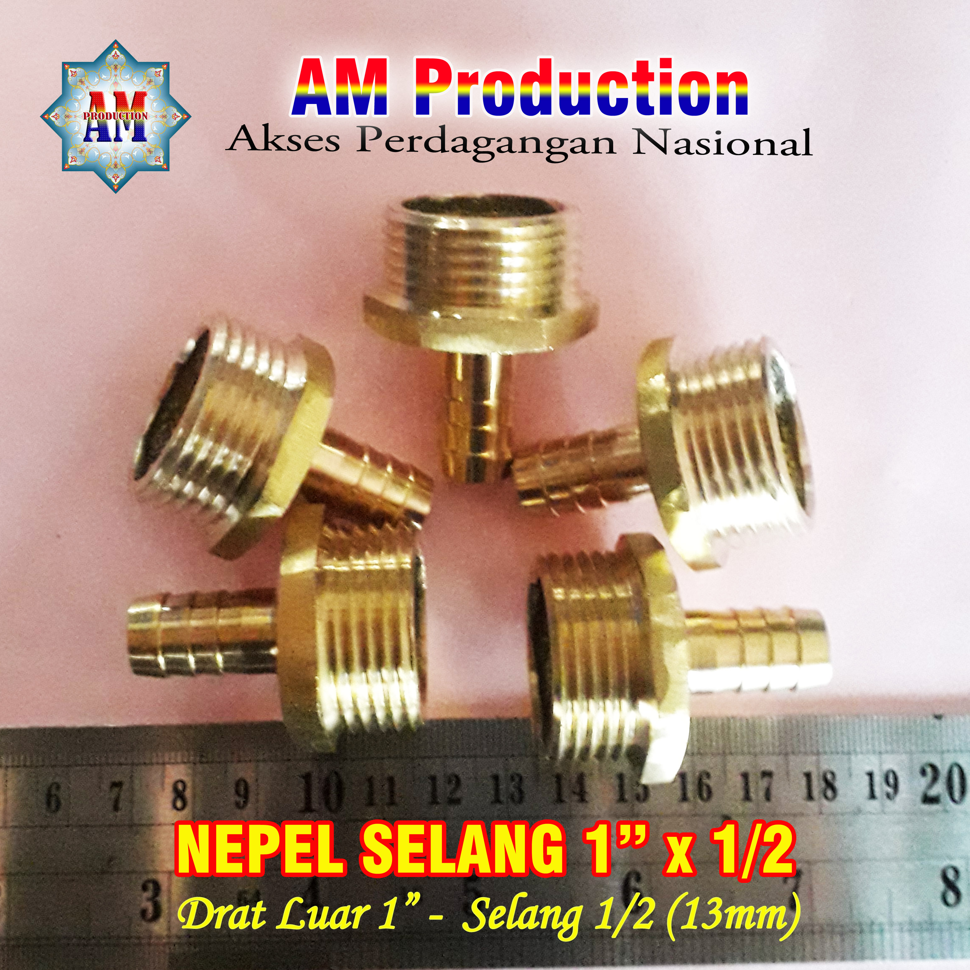 Nepel Selang 1"x1/2, Neaple 1"x1/2, Nipple Hose, Fitting Hose, Drat ...