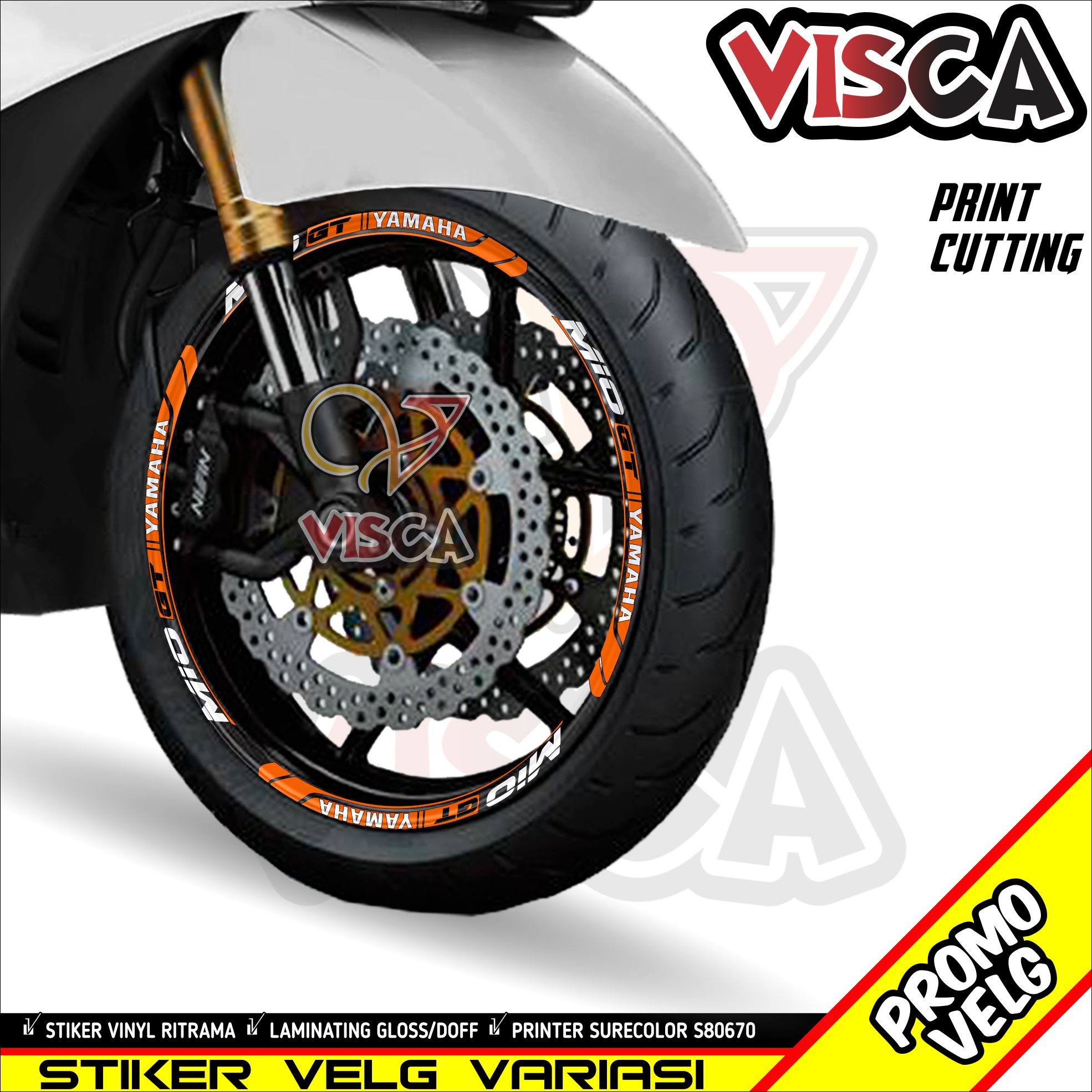 Stiker Velg List Velg Motor Stiker Velg Mio GT Variasi New 2 | Lazada ...
