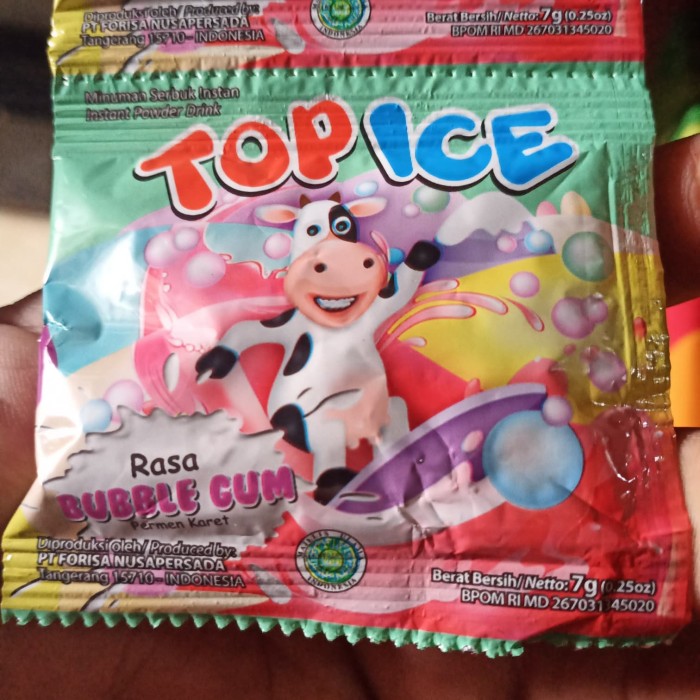 Top Ice Renceng Bubble Gum Isi 10 Top Ice Lazada Indonesia