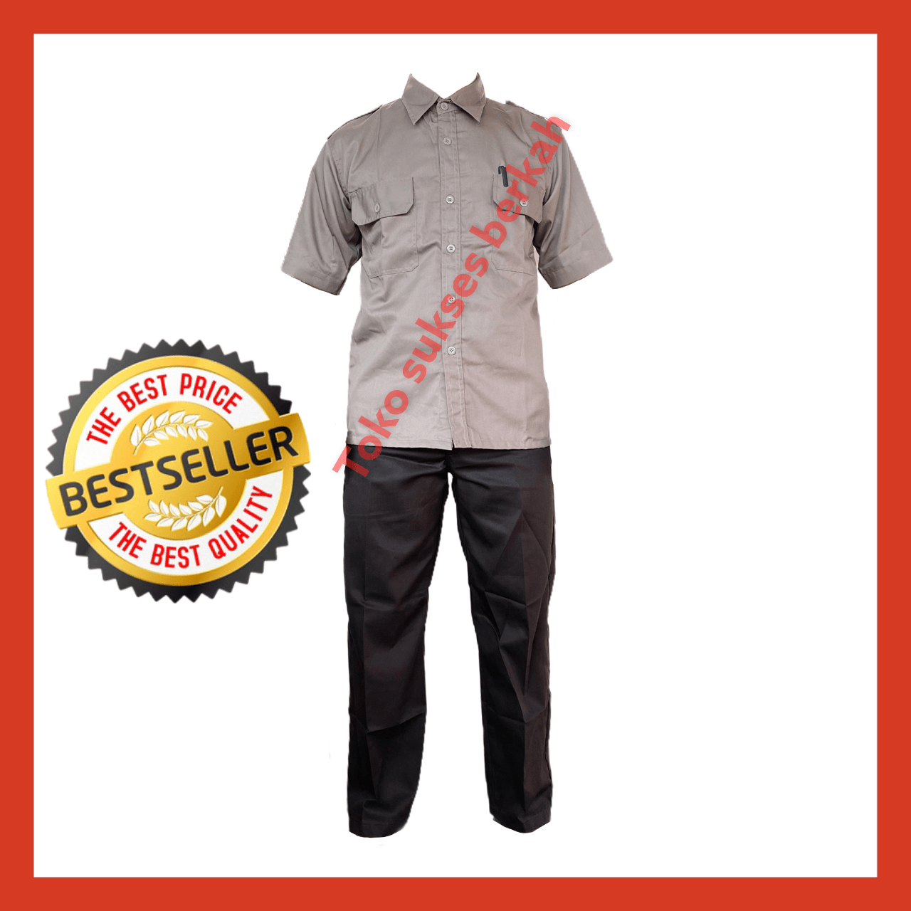 Stelan PDL Satpam/security (Model baru) seragam satpam security PDL ...