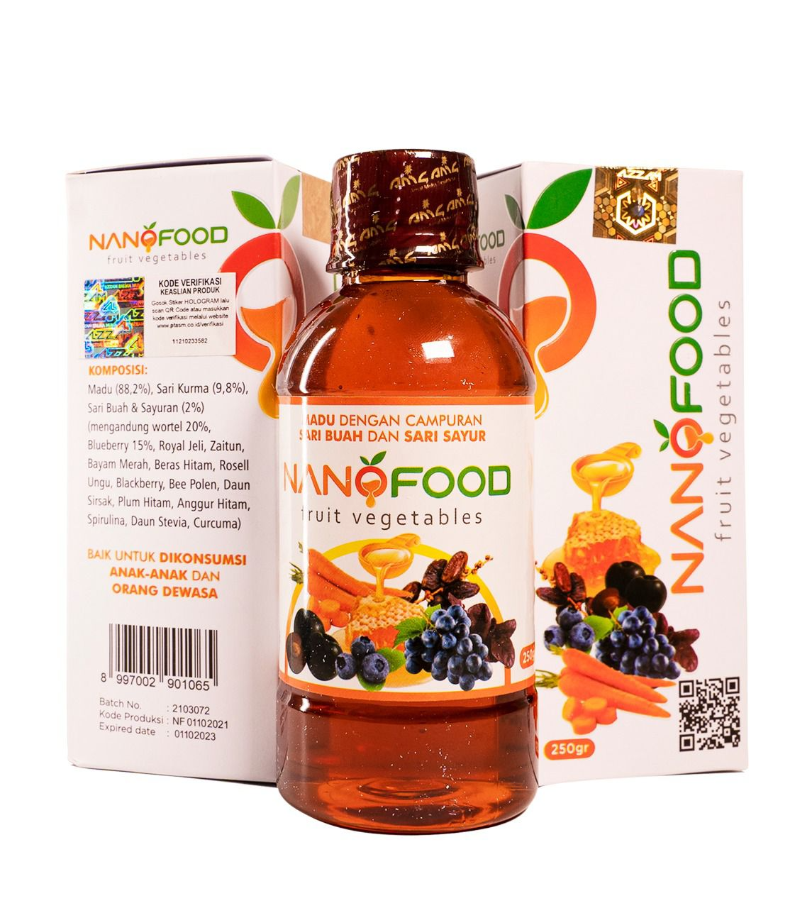 Nano Food Madu Multivitamin kombinasi buah sayur madu dan sari kurma ...