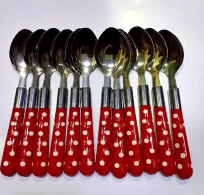 Sendok Makan Polkadot 1 Lusin | Lazada Indonesia