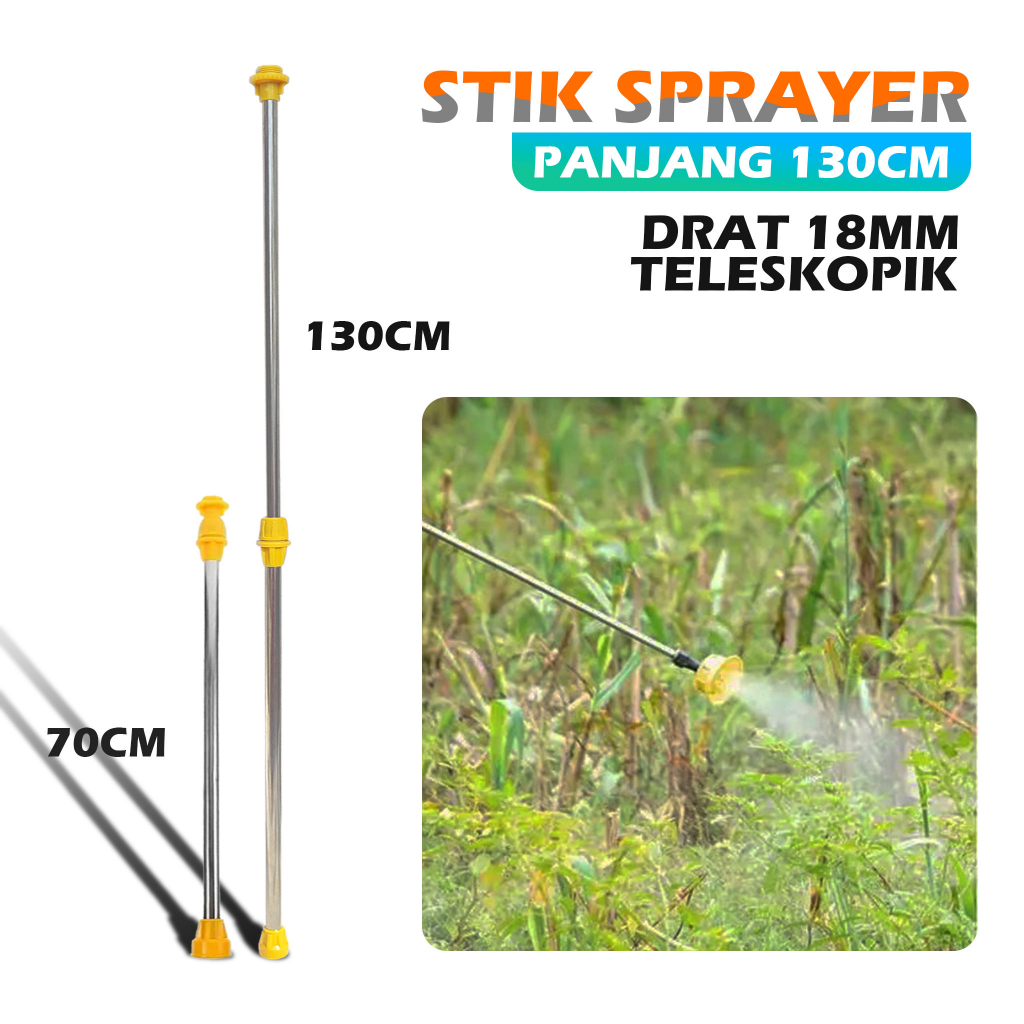 TITIK TIGA Stik Semprotan Hama Teleskopik Drat 18mm Panjang 130cm ...