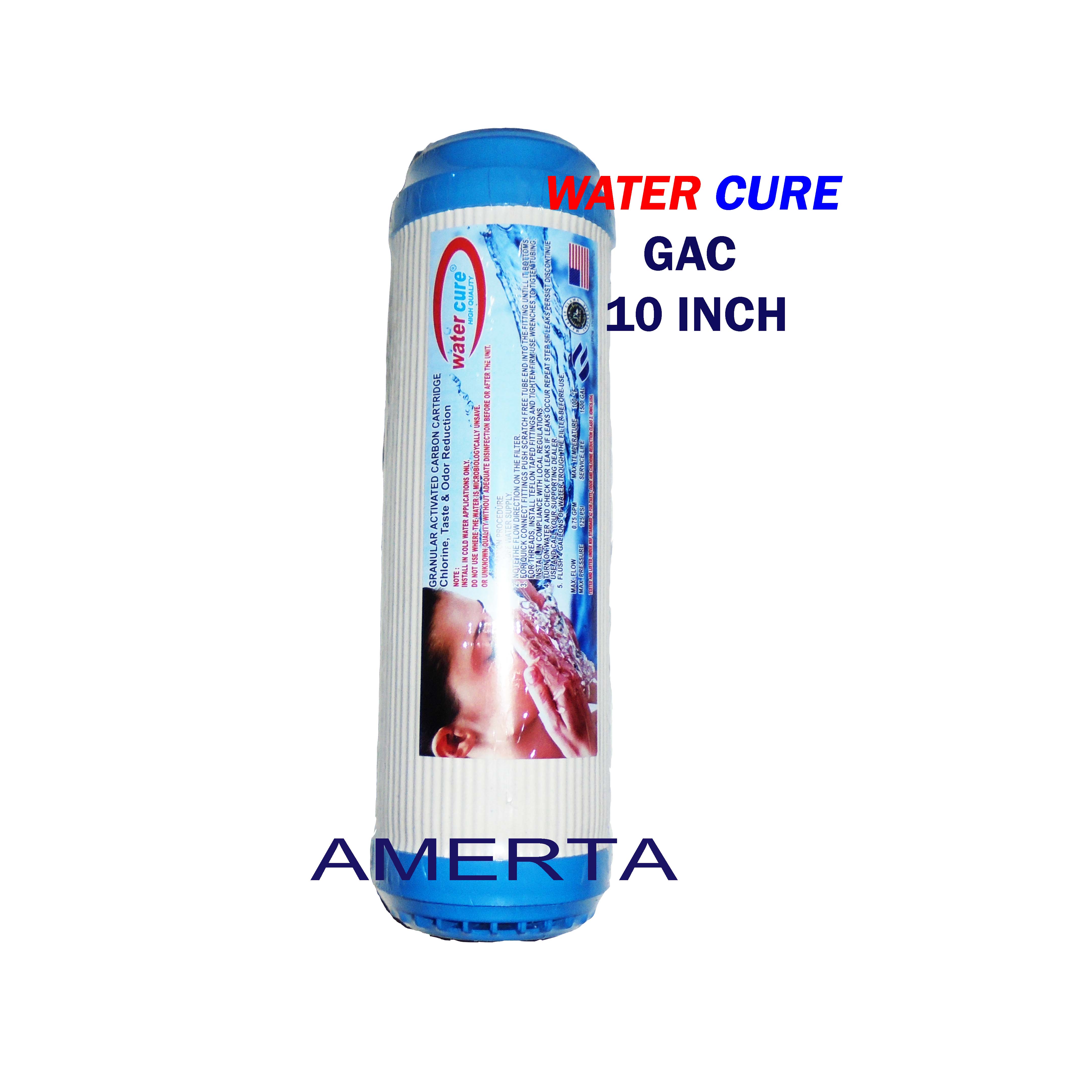 GAC WATERCURE 10-inch/ Granular Activated Carbon (GAC) - Cartridge Filter Air 10 inch | Lazada ...