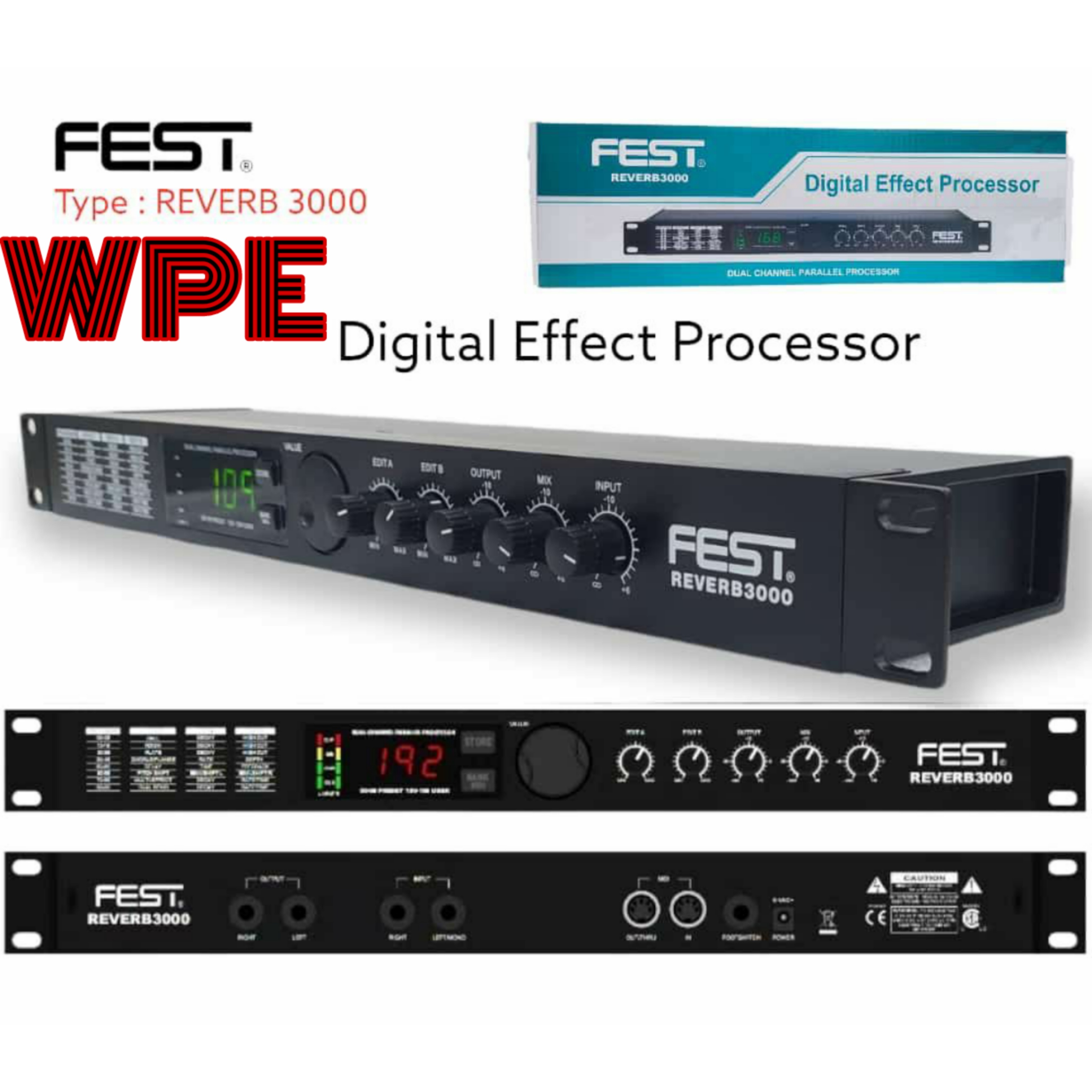 Effect Vocal FEST REVERB 3000 Efek Vocal Original | Lazada Indonesia