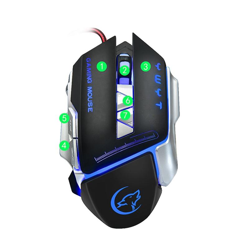 G810 Gaming Mouse Usb Wired Optical Game Mouse 3200 Dpi Adjustable 8 ...