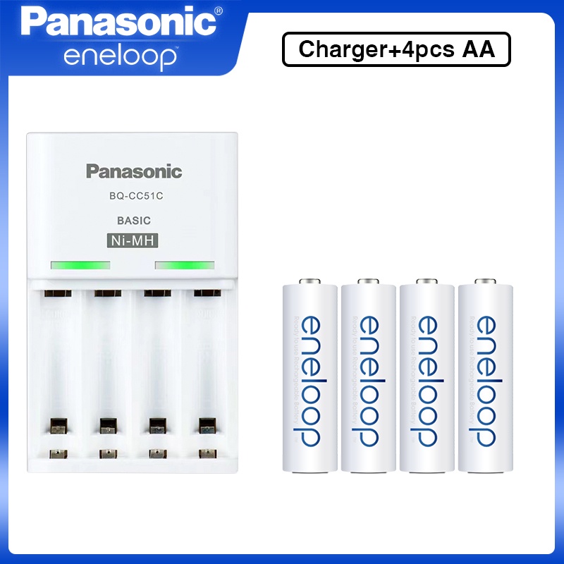 Panasonic eneloop AA/AAA Battery Charger + 1.2V AA/AAA NiMH ...