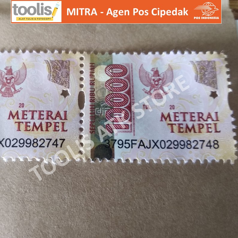 Materai 10000 - Meterai 10.000 Pos Indonesia | Lazada Indonesia