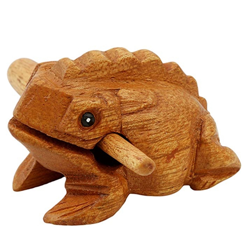Percussion Instruments Wood Mini Frog Guiro Rasp Musical Instrument ...