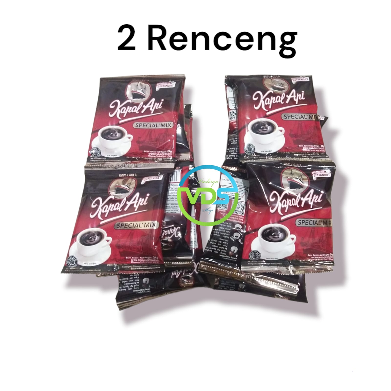 Kopi Kapal Api Special Mix 2 Renceng Kopi Hitam + Gula (20 Sachet 25gr ...
