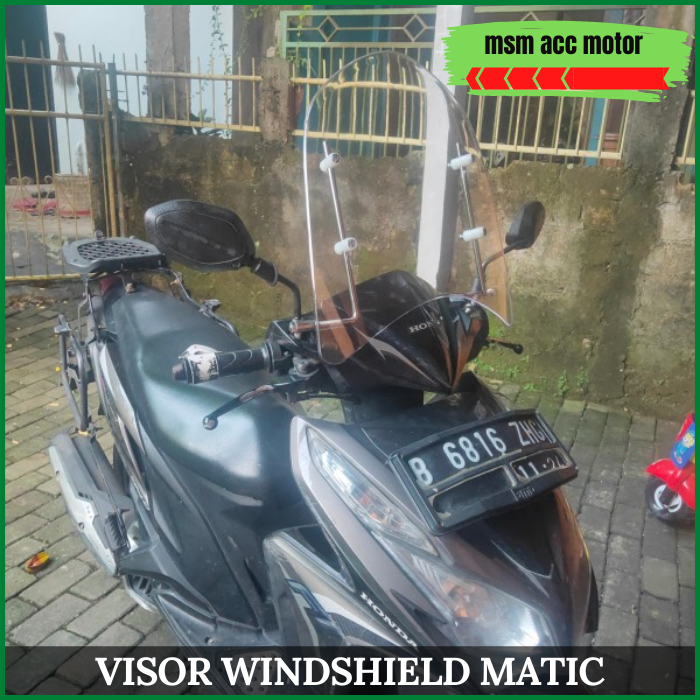 VISOR WINDSHIELD FAZZIO VARIO BEAT MIO SCOOPY GENIO FINO XRIDE ...
