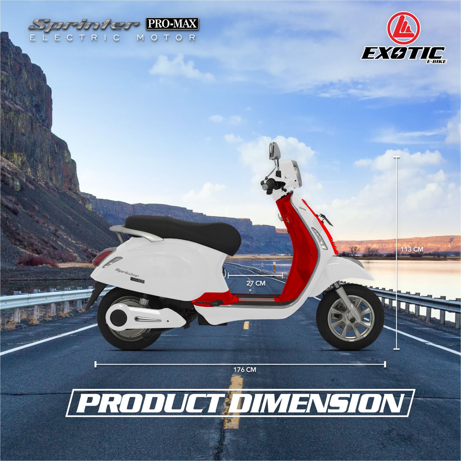 SPRINTER PRO MAX VESPA LISTRIK EXOTIC | Lazada Indonesia