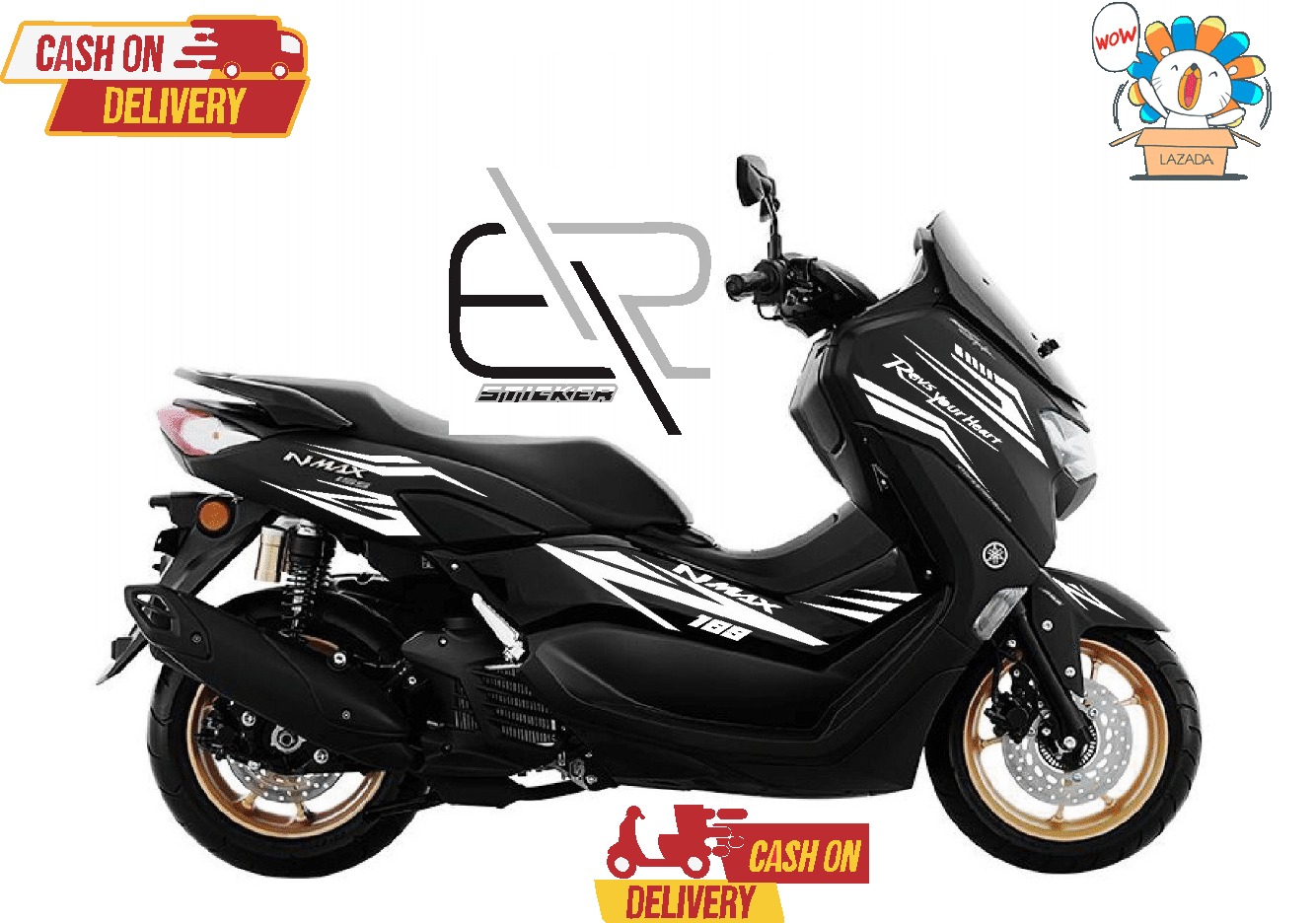PROMO!!! STRIPING CUTTING STICKER YAMAHA NMAX 155 STICKER CUTTING NMAXX ...