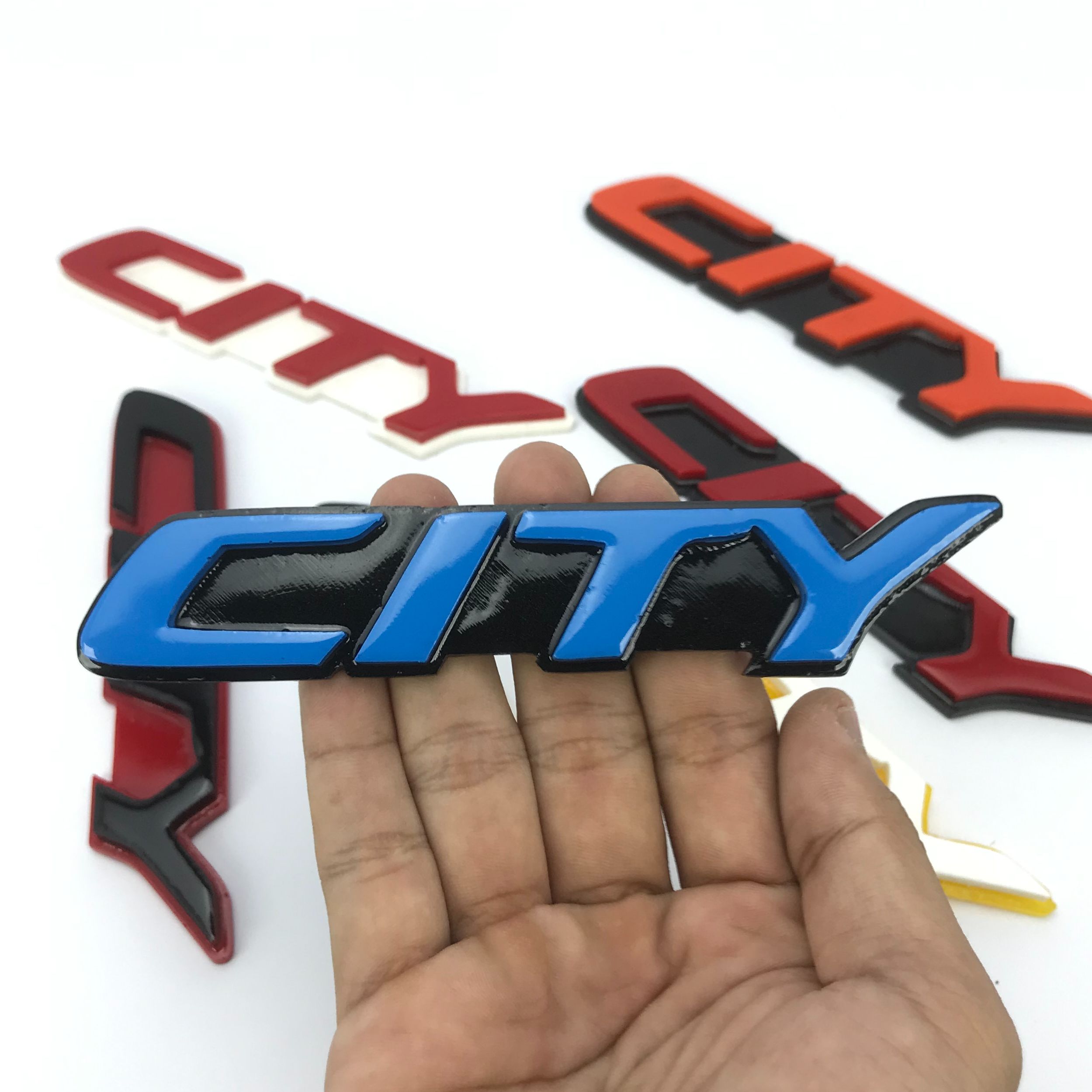 EMBLEM MOBIL CITY EKSTERIOR MOBIL HONDA VARIASI TIMBUL 3D BAHAN ...