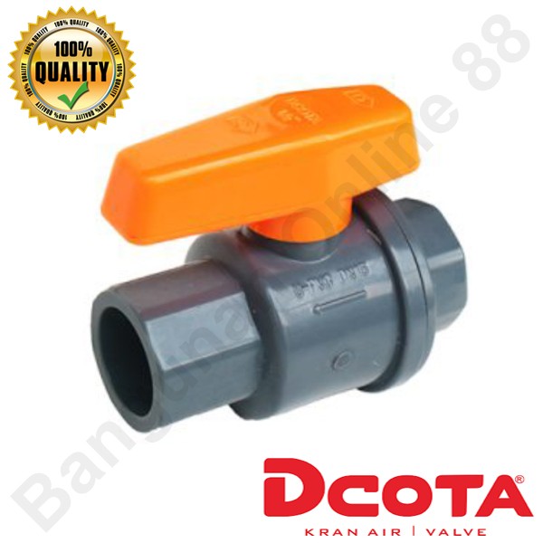 Stop Keran Stop Kran Air 2" inch 2 Dim PVC Ball Valve Dcota by Onda | Lazada Indonesia