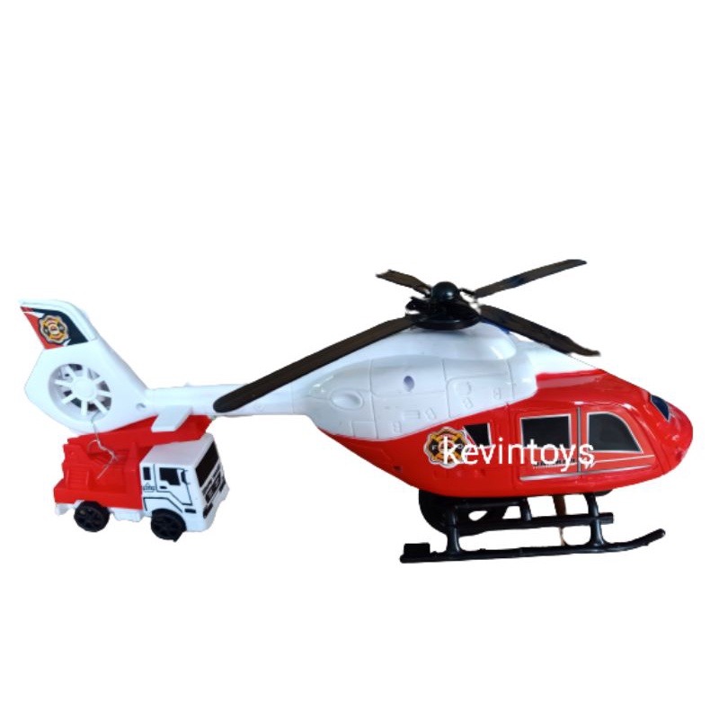 MT 91 MAINAN ANAK HELICOPTER BESAR PLUS MOBIL TANGGA / mainan ...