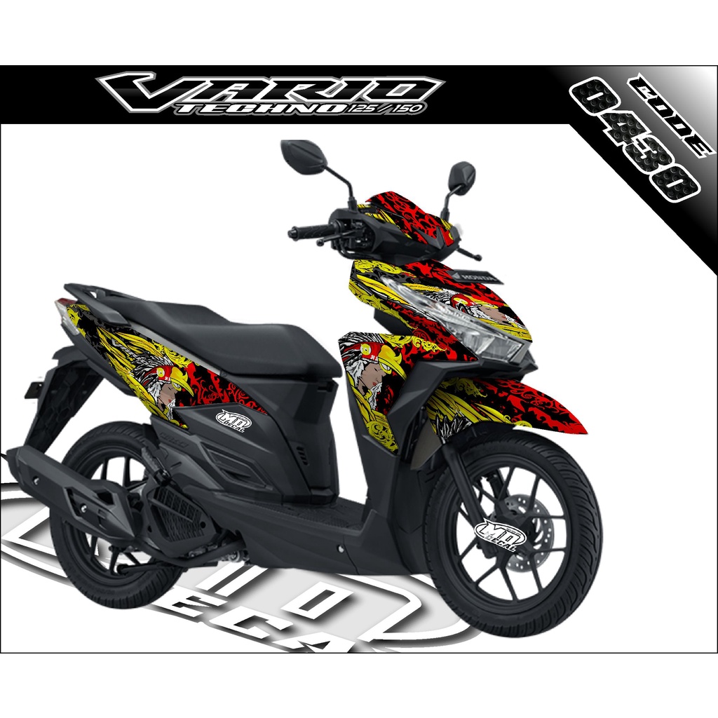 0430 Sticker Decal VARIO 125 / 150 Full Body Motif Batik Dayak | Lazada ...