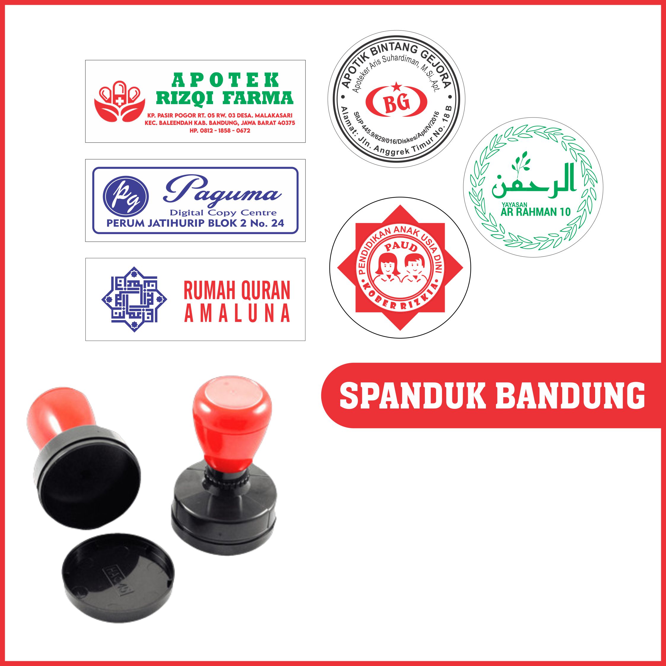 CAP SEKOLAH / STEMPEL KANTOR / CAP INSTANSI / DUPLIKAT CAP / STEMPEL ...