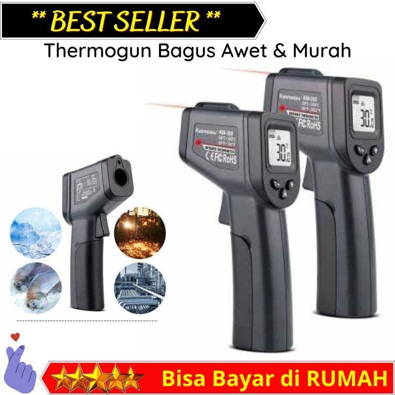 [PROMO COD] Termometer Thermogun Digital Infrared Cek Suhu Tubuh ...