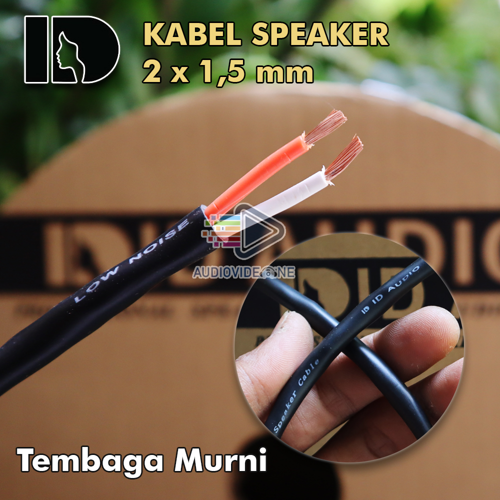 Kabel Speaker ID Audio 2 X 1,5 Kabel Spiker 215S Original Tembaga Murni ...