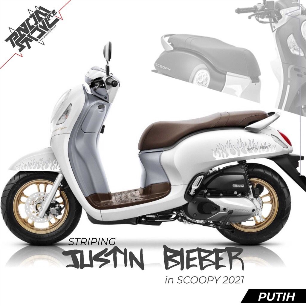 Cutting Sticker Striping Uwinfly T3 Vespa Justin Bieber TIDAK PNP ini ...