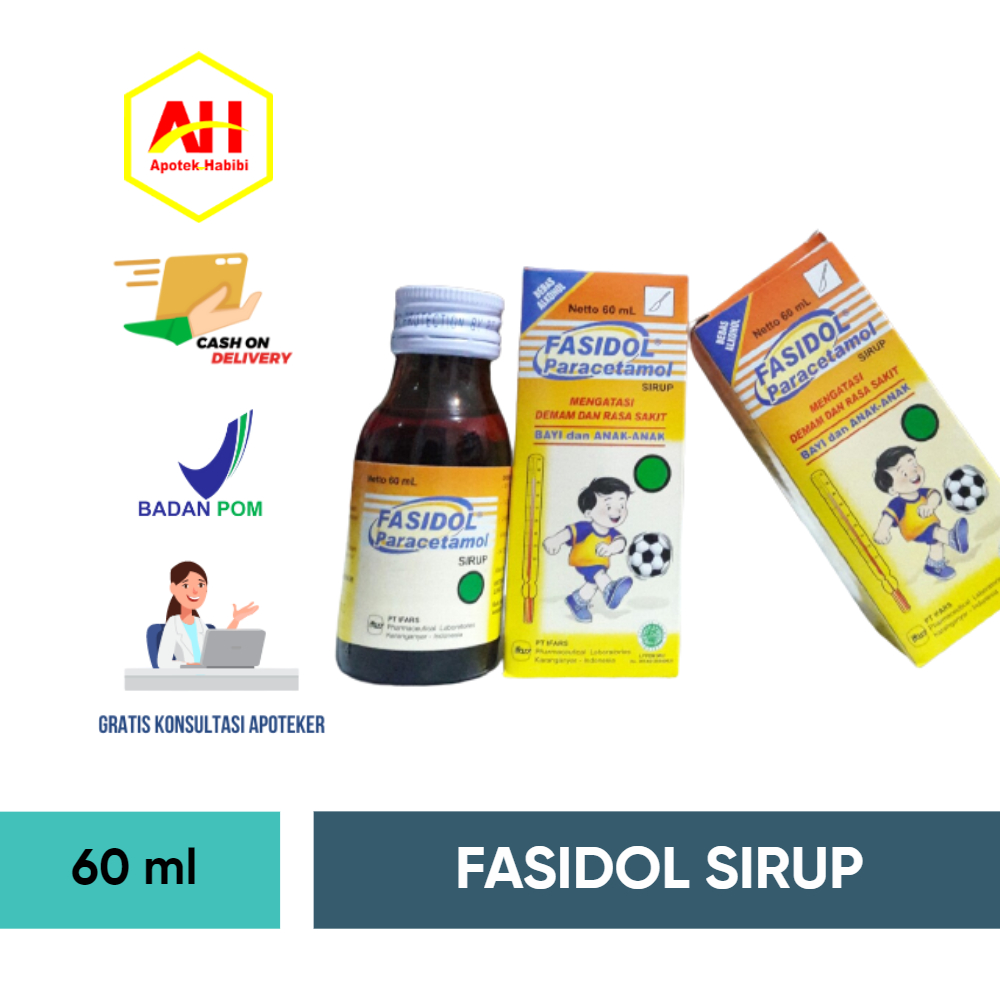 Fasidol Pasidol Vasidol sirup 60ml obat demam obat penurun panas obat ...