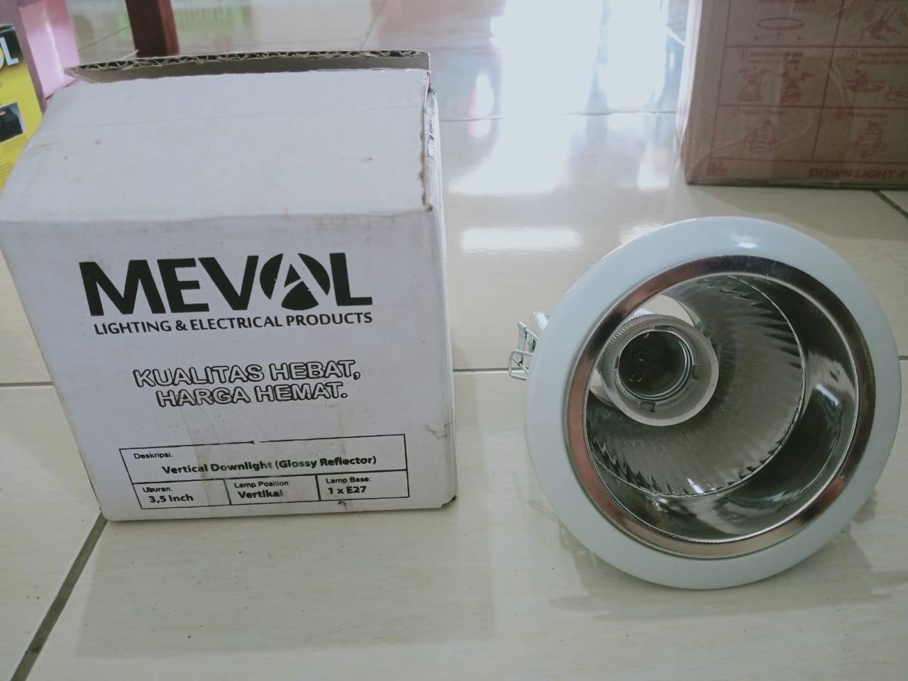 Fitting Lampu Downlight MEVAL 3,5" Inch Putih | Lazada Indonesia