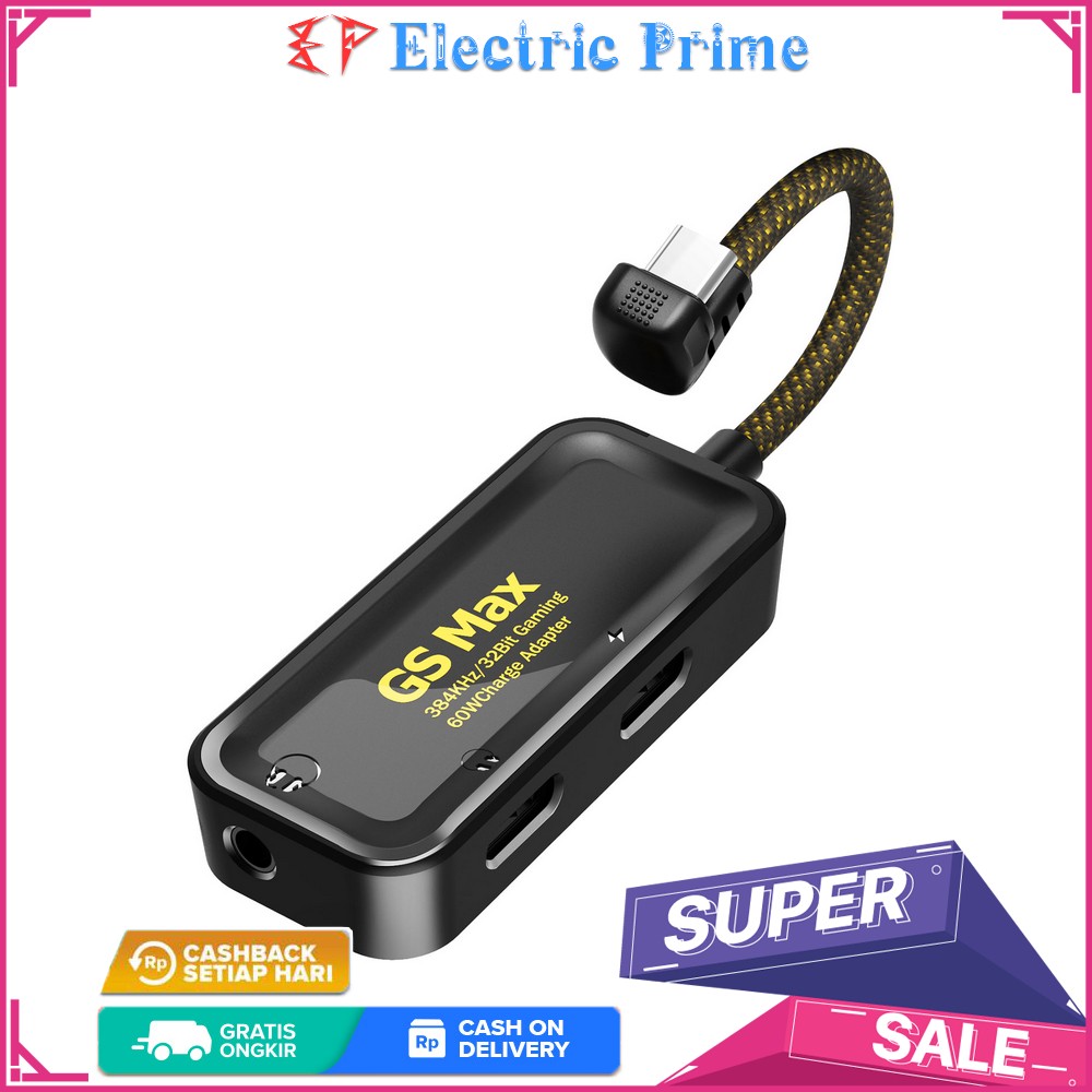 PLEXTONE GS Max Converter Adapter 3in1 Type C to Jack 3.5mm Aux Audio ...