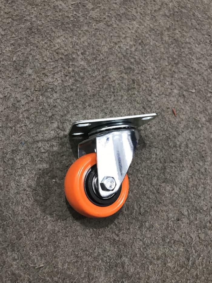 Roda 2inch Hdp per Roda Karet per Roda Trolley per Roda Hitam per Roda ...