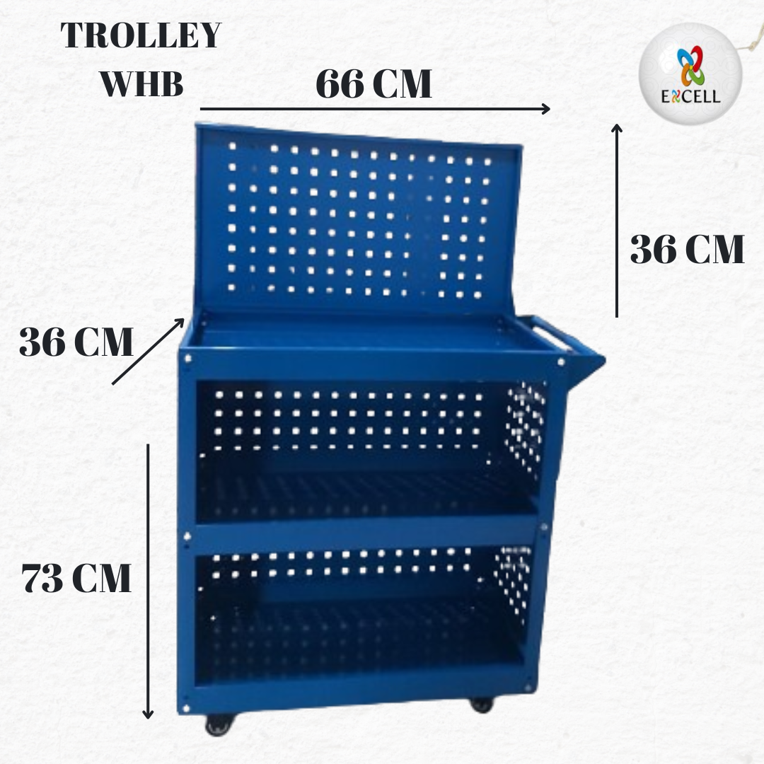 Trolley trolly troli bengkel lemari rak kerja perkakas tools | Lazada ...