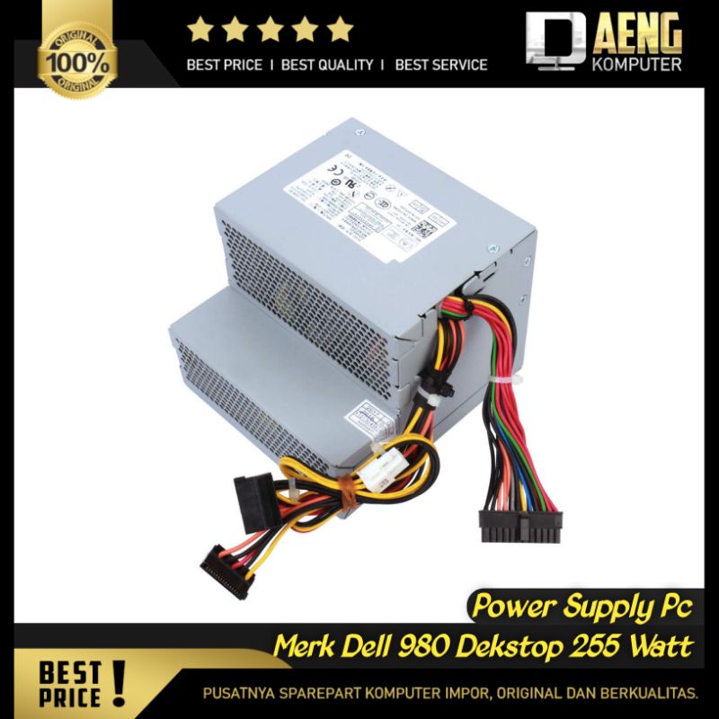 Power Supply Psu Power Suplay Pc Merk Dell Optiplex 980 Mini Dekstop model psu 24 pin hitam ...