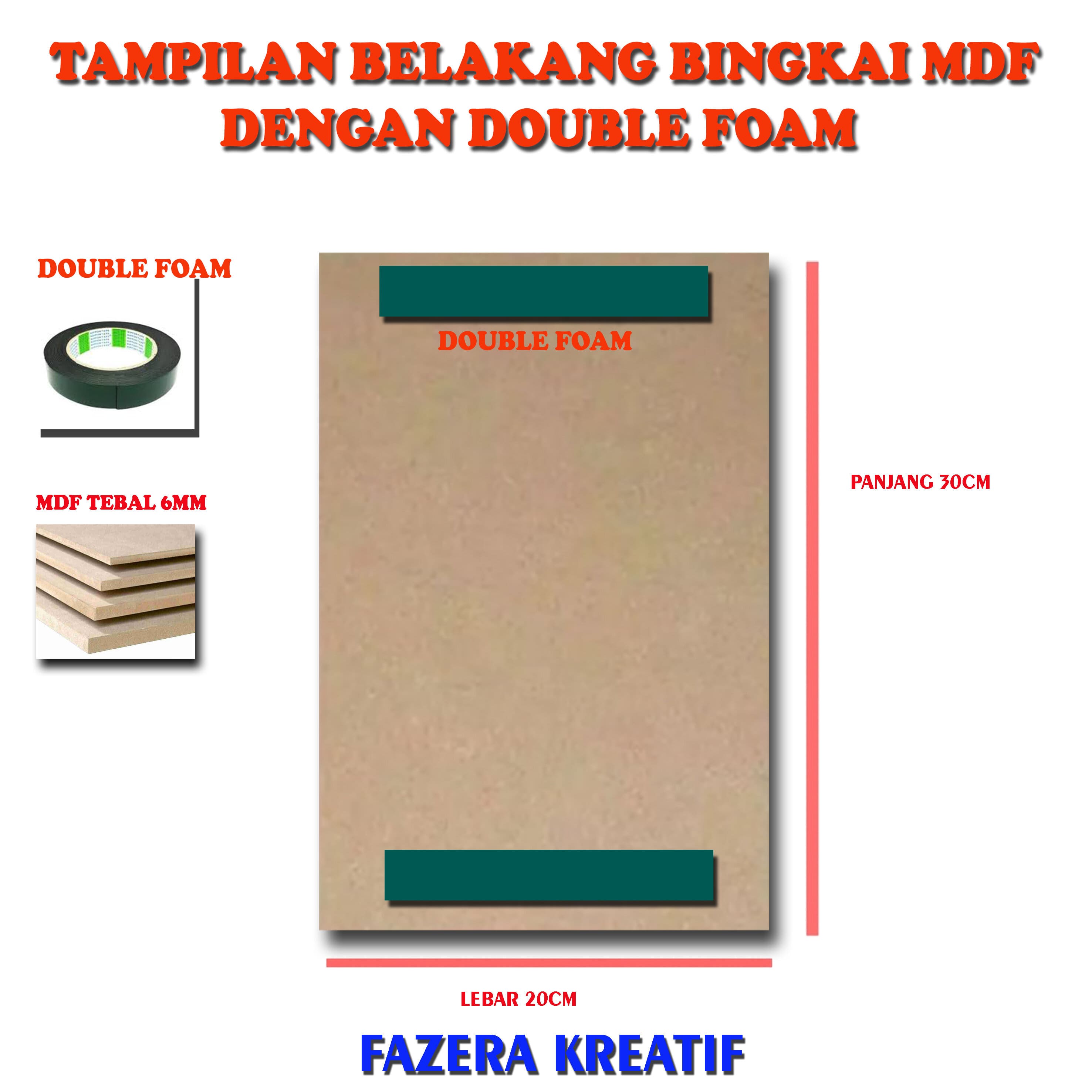 Cetak Foto Custom List Putih Hitam Bingkai MDF Ukuran 20x30cm Paket ...