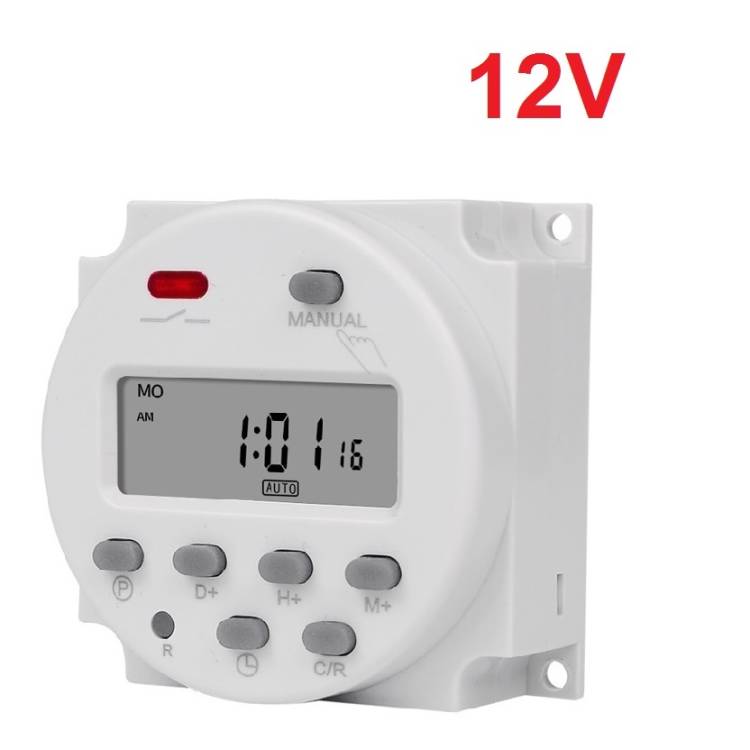 Timer Switch Digital Time Delay Relay 220V 12V CN101A Untuk Lampu ...