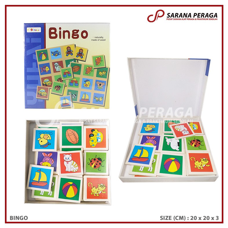 Mainan Kayu Bingo Kartu Edukasi | Lazada Indonesia