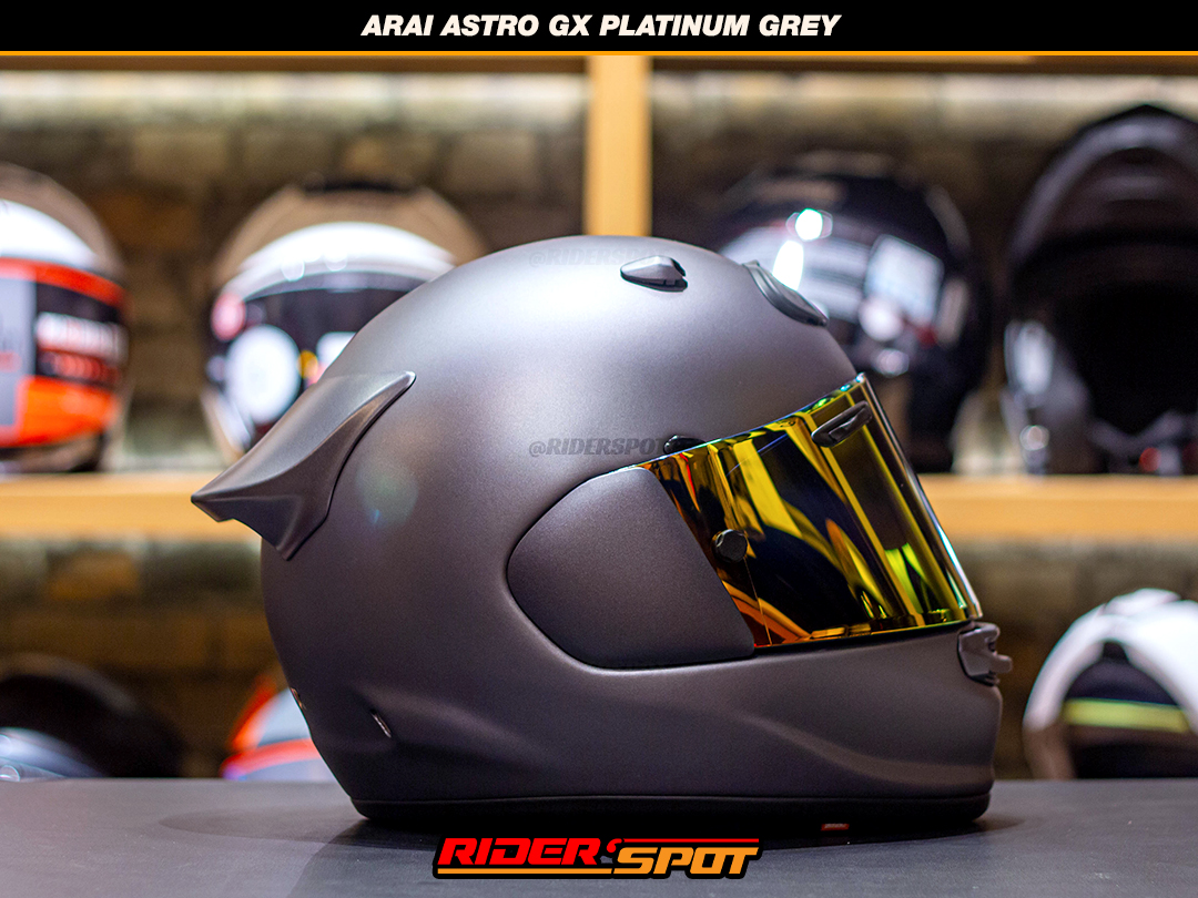 Helm Motor ARAI ASTRO GX Platinum Grey Helmet Full face Original Japan | Lazada Indonesia