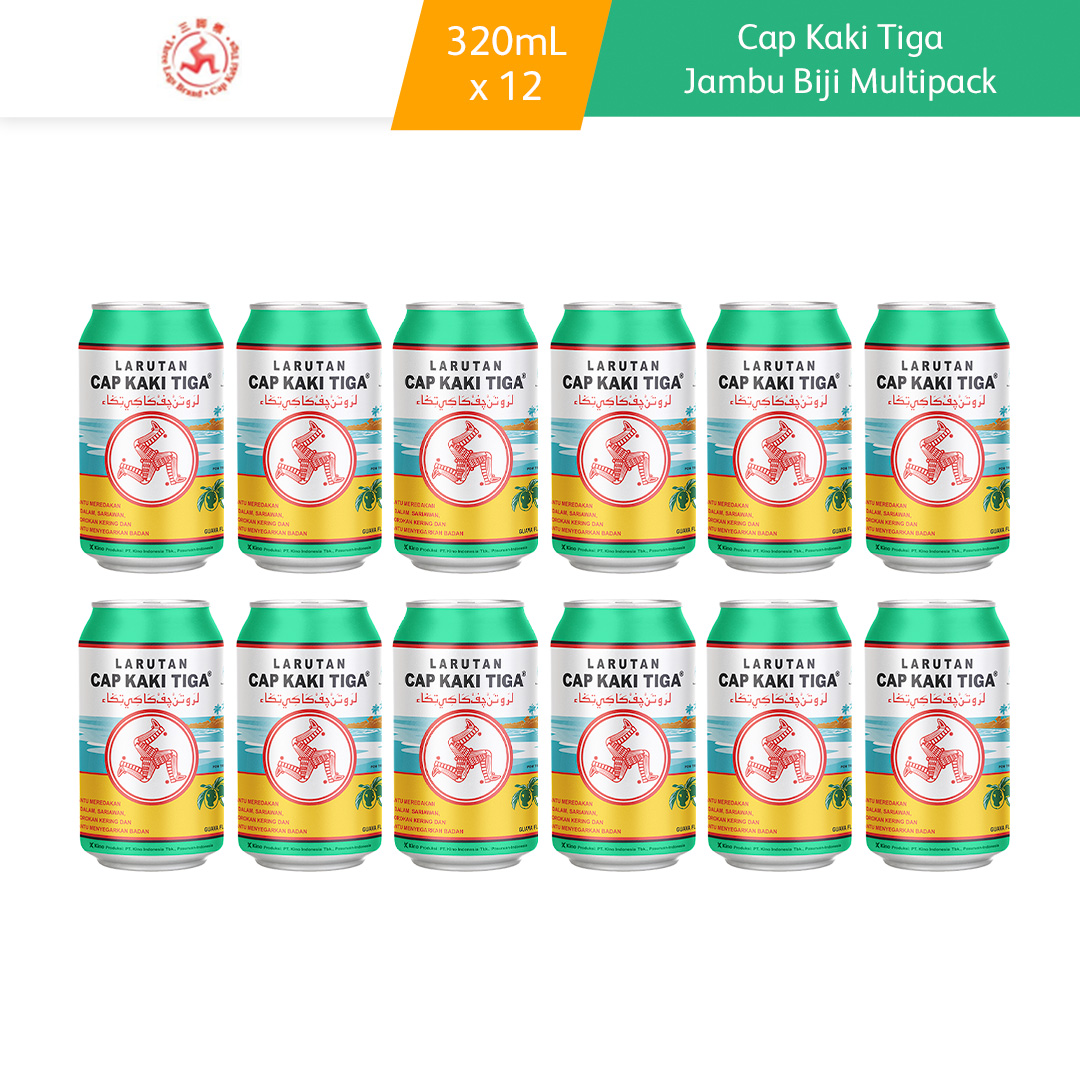 Cap Kaki Tiga Rasa Jambu Biji Kaleng 320ml x12 pcs | Lazada Indonesia