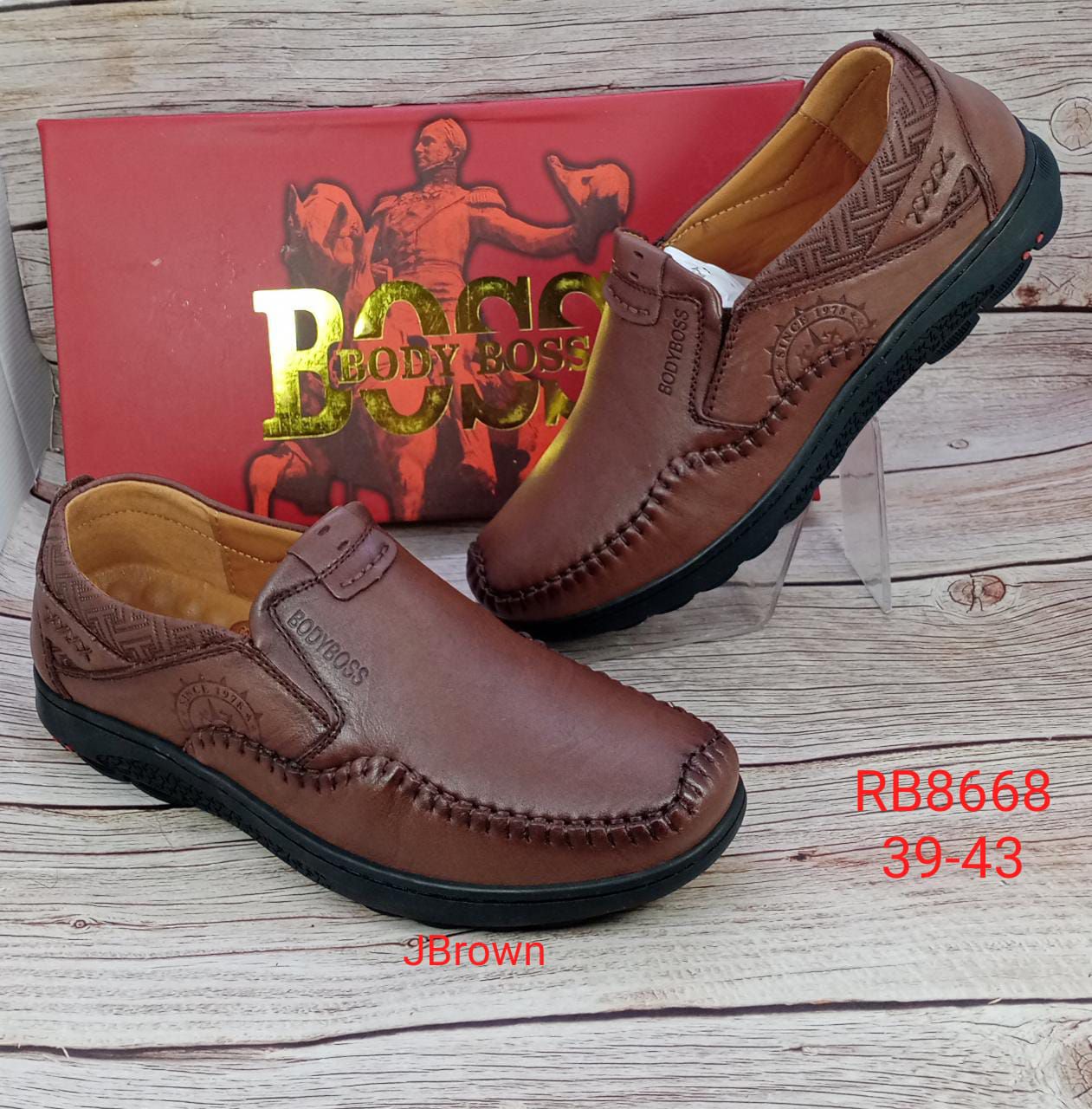 SEPATU KULIT ASLI PRIA BODY BOSS RB8668 | Lazada Indonesia