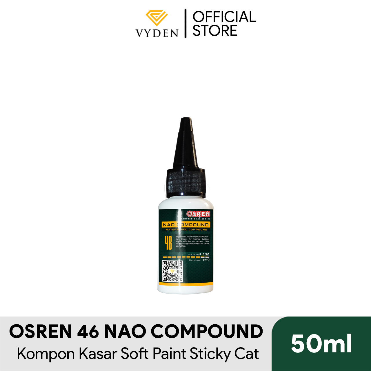 OSREN NAO Compound 46 Kompon Kasar Soft Paint Sticky Cat Lengket Repack ...