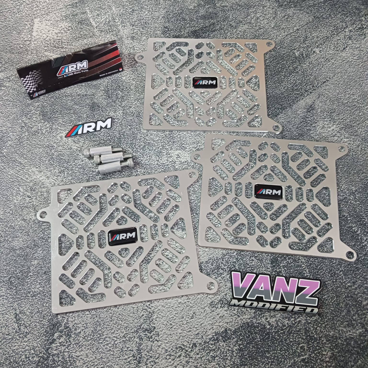 COVER RADIATOR FULL CNC ARM VARIO 110 VARIO TECHNO MODEL CYBER ASLI ...